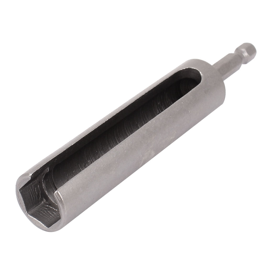 Uxcell Gray Hex Shank 14mm Hexagon Nut Socket Slotted Extension Driver ...
