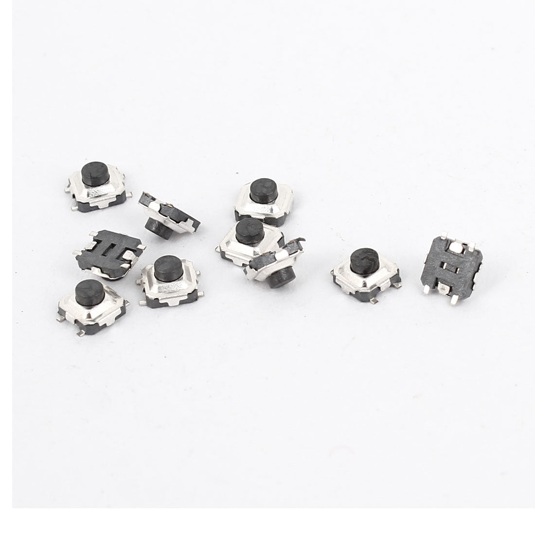 Uxcell 10pcs Surface Mounted Devices SMT Panel PCB 4-Terminal Momentary ...