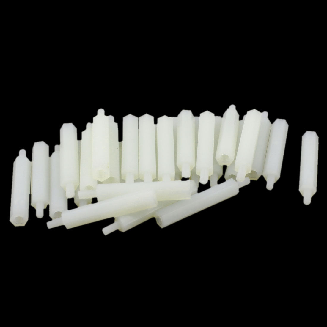 Uxcell 30 Pcs M3 30mm+6mm Female-Male White Nylon Hex PCB Stand-Off ...