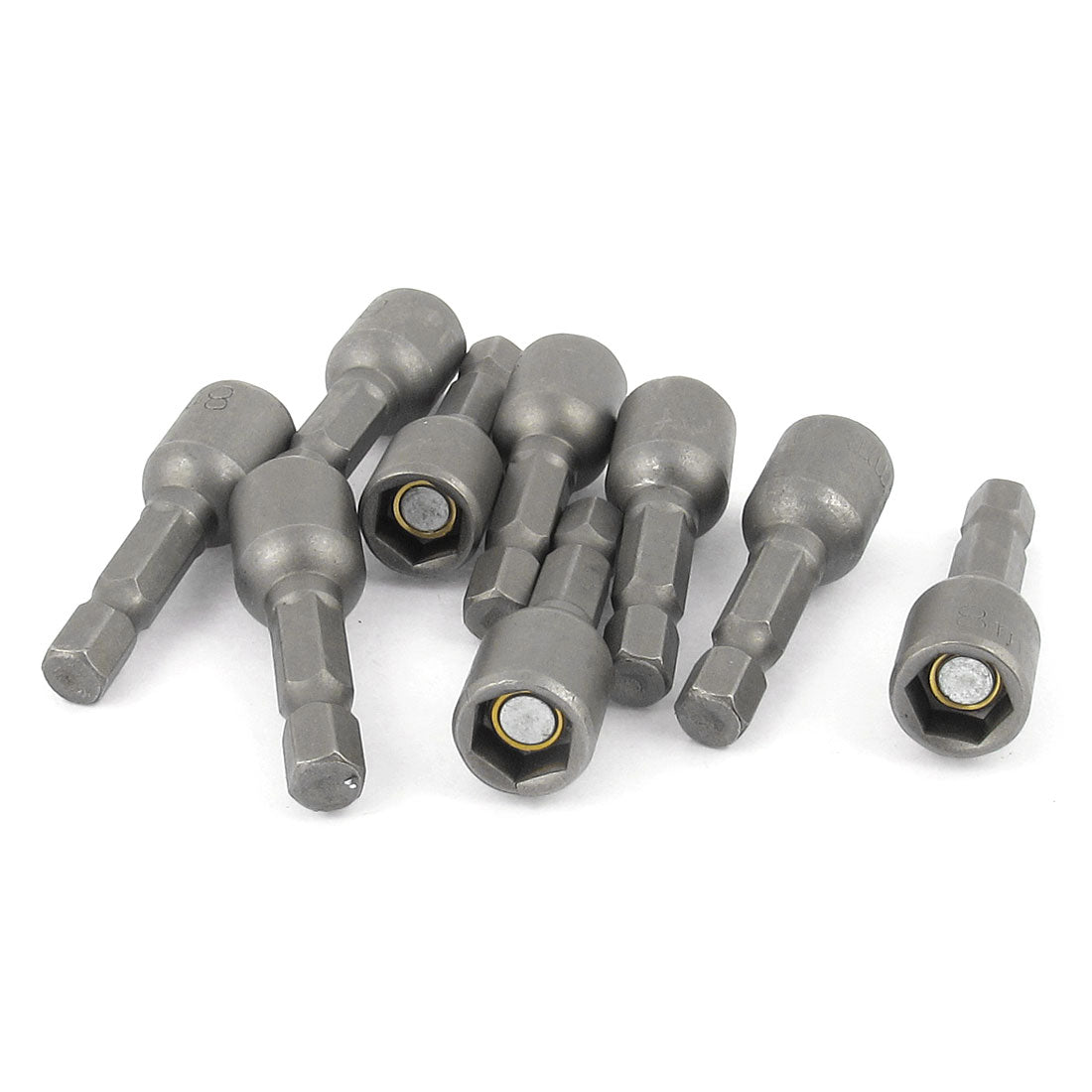 Uxcell 9 Pcs Magnetic Nut Driver Setter 8mm 5/16" Socket Adapter Hex ...