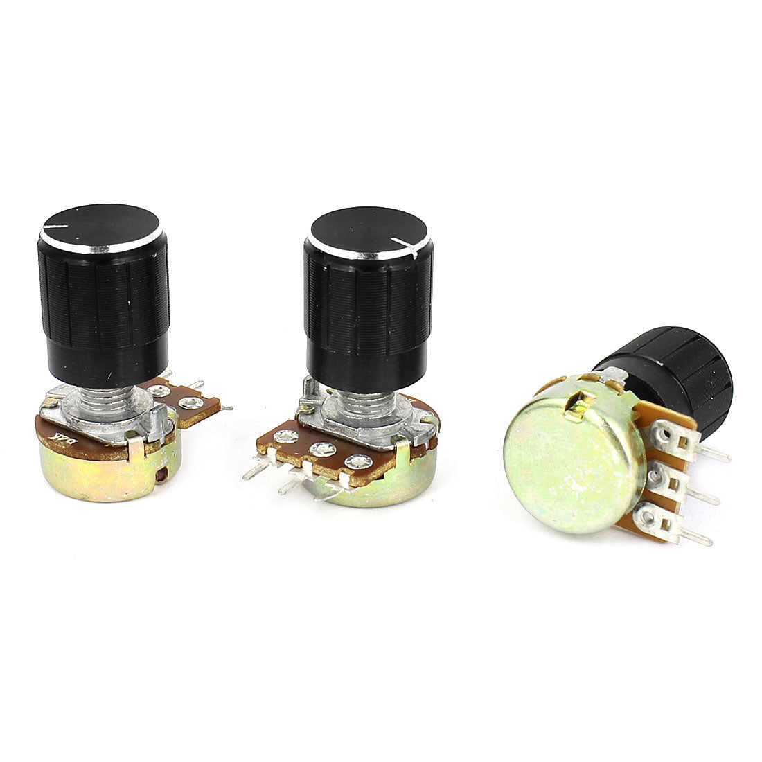 Uxcell 3 Pcs 2K OHM Linear Taper Rotary Potentiometer 2KB B2K Pot ...