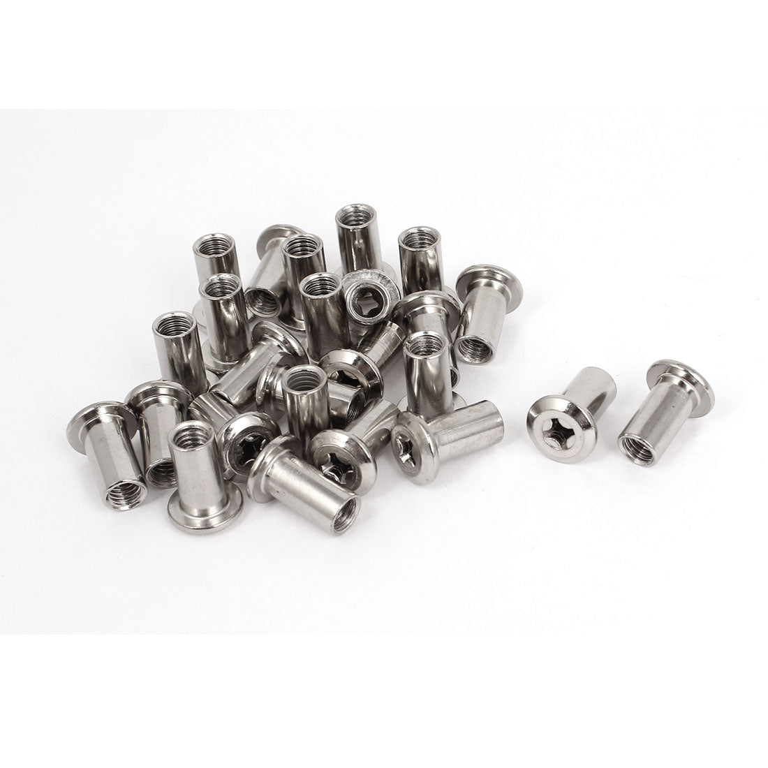 Uxcell 25 Pcs M6x17mm Rivet Phillips Head Socket Dowel Barrel Nuts ...