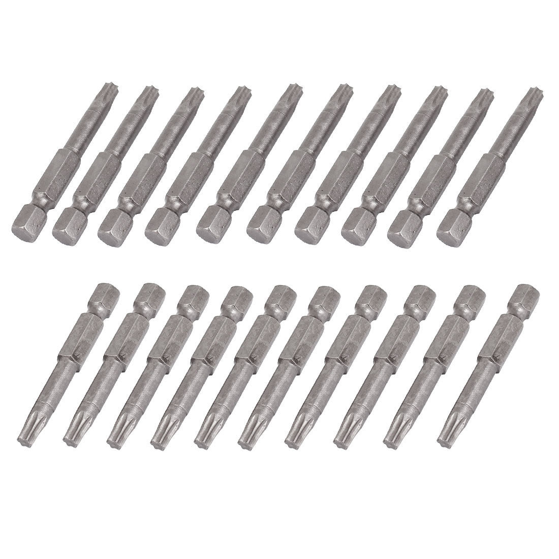 Uxcell T25 Tip 1/4" Hex Shank 50mm Long Magnetic Torx Screwdriver Bits ...