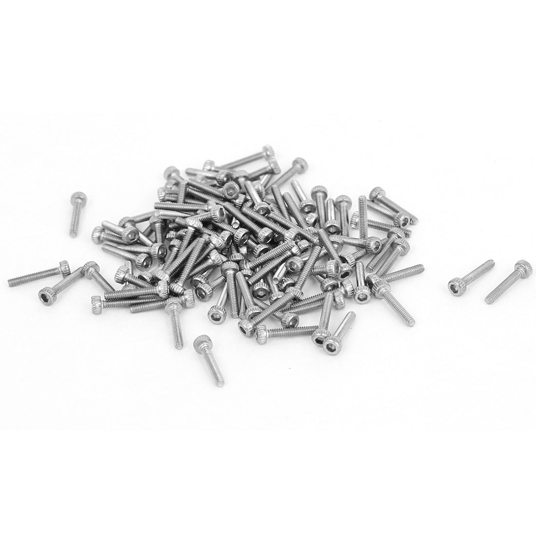 Uxcell 100pcs M1.4x8mm 0.3mm Pitch Stainless Steel Hex Key Socket Head Cap Screw Bolts | Harfington