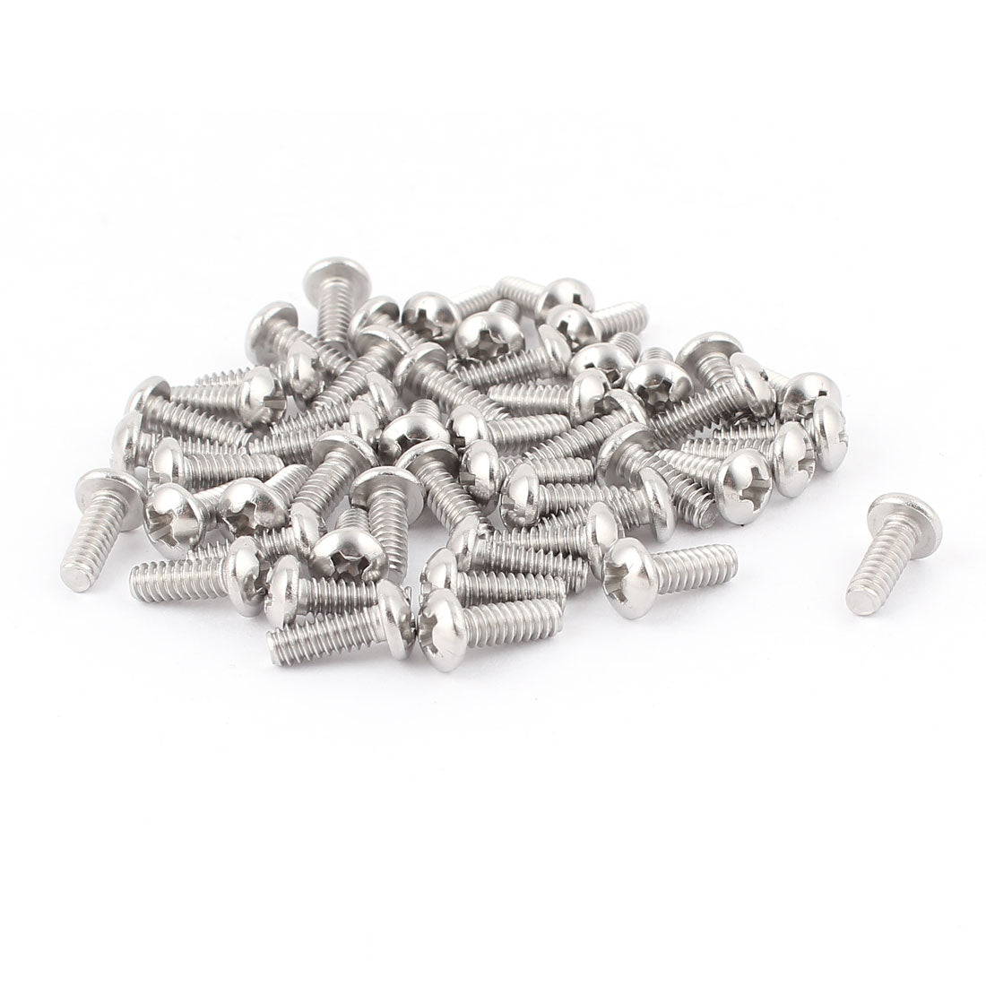 Uxcell 50 Pcs M3 x 9mm Stainless Steel Phillips Button Head Machine ...