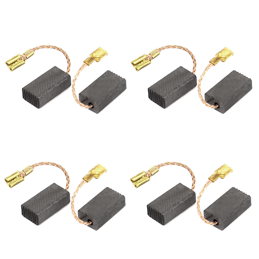 Uxcell 4 Pairs 15mmx8mmx5mm Electric Motor Carbon Brushes Power Tool ...