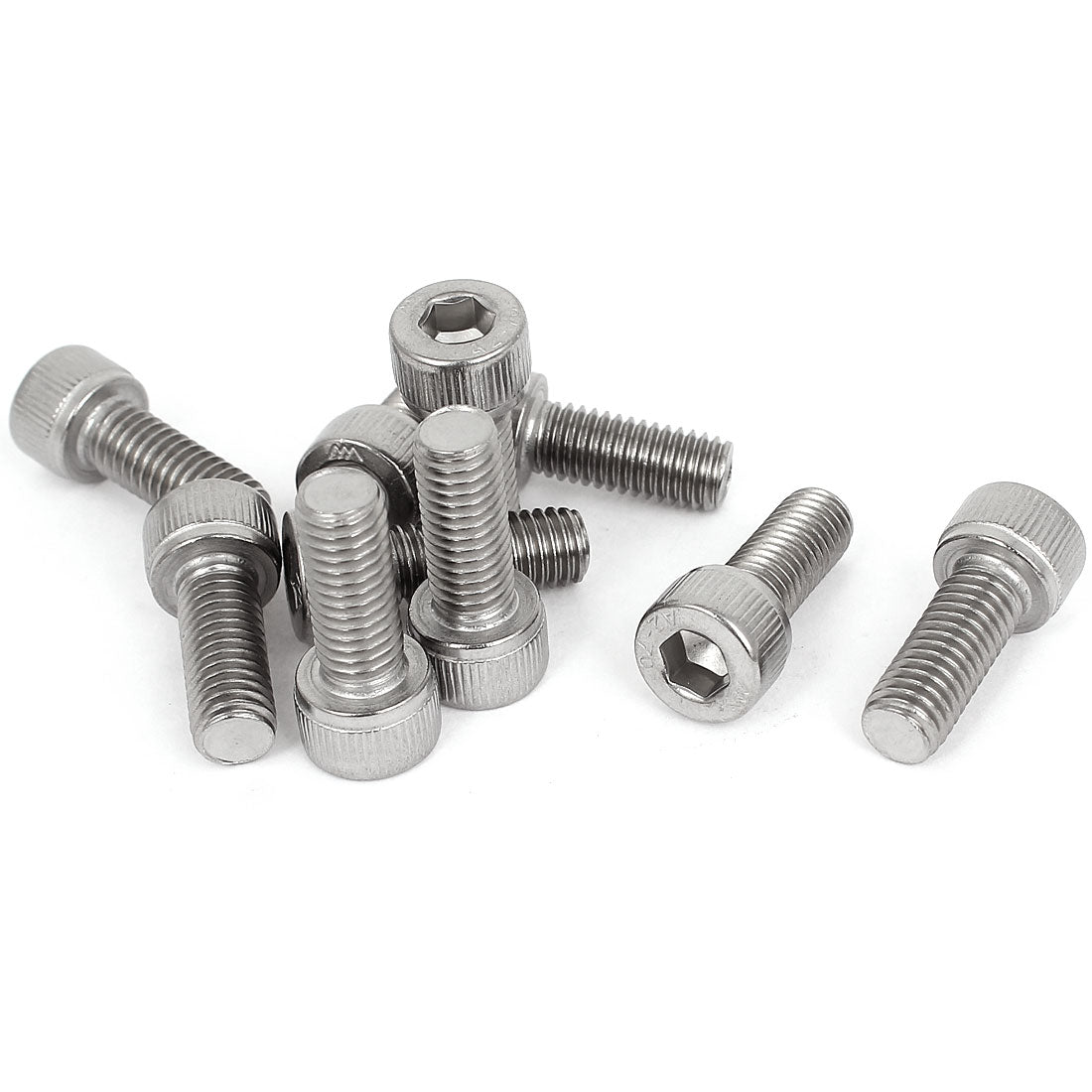 Uxcell M8 x 20mm Threaded DIN912 Stainless Steel Hex Socket Head Cap ...