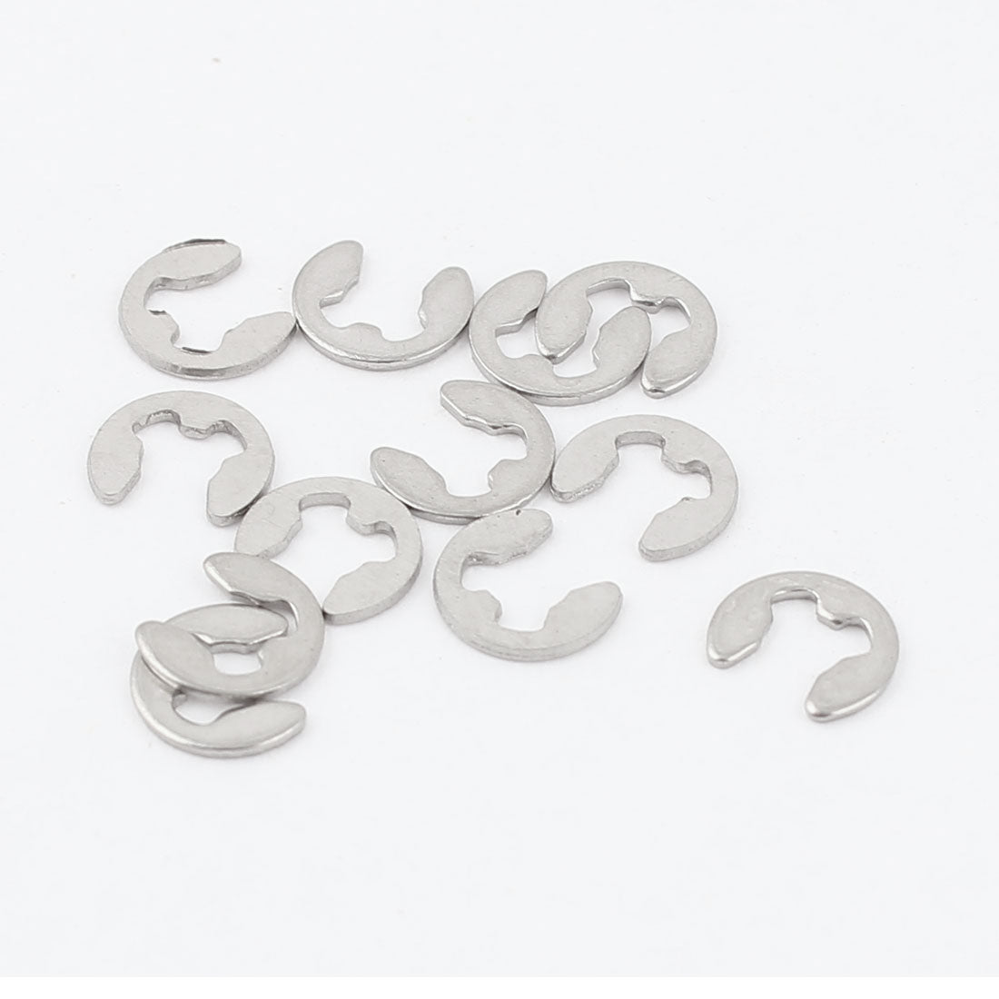 Uxcell 10pcs 304 Stainless Steel Fastener External Retaining Ring E ...