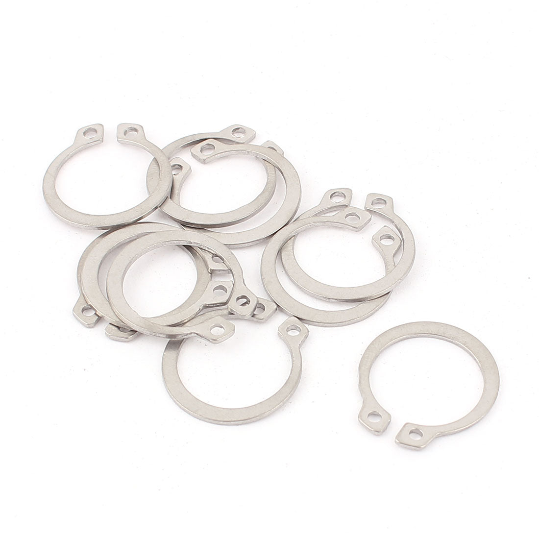 Uxcell 10pcs 304 Stainless Steel External Circlip Retaining Shaft Snap ...
