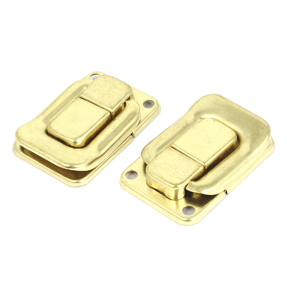 Uxcell 2 Pcs Gold Tone Toggle Latch Catch Chest Flight Case Suitcase ...