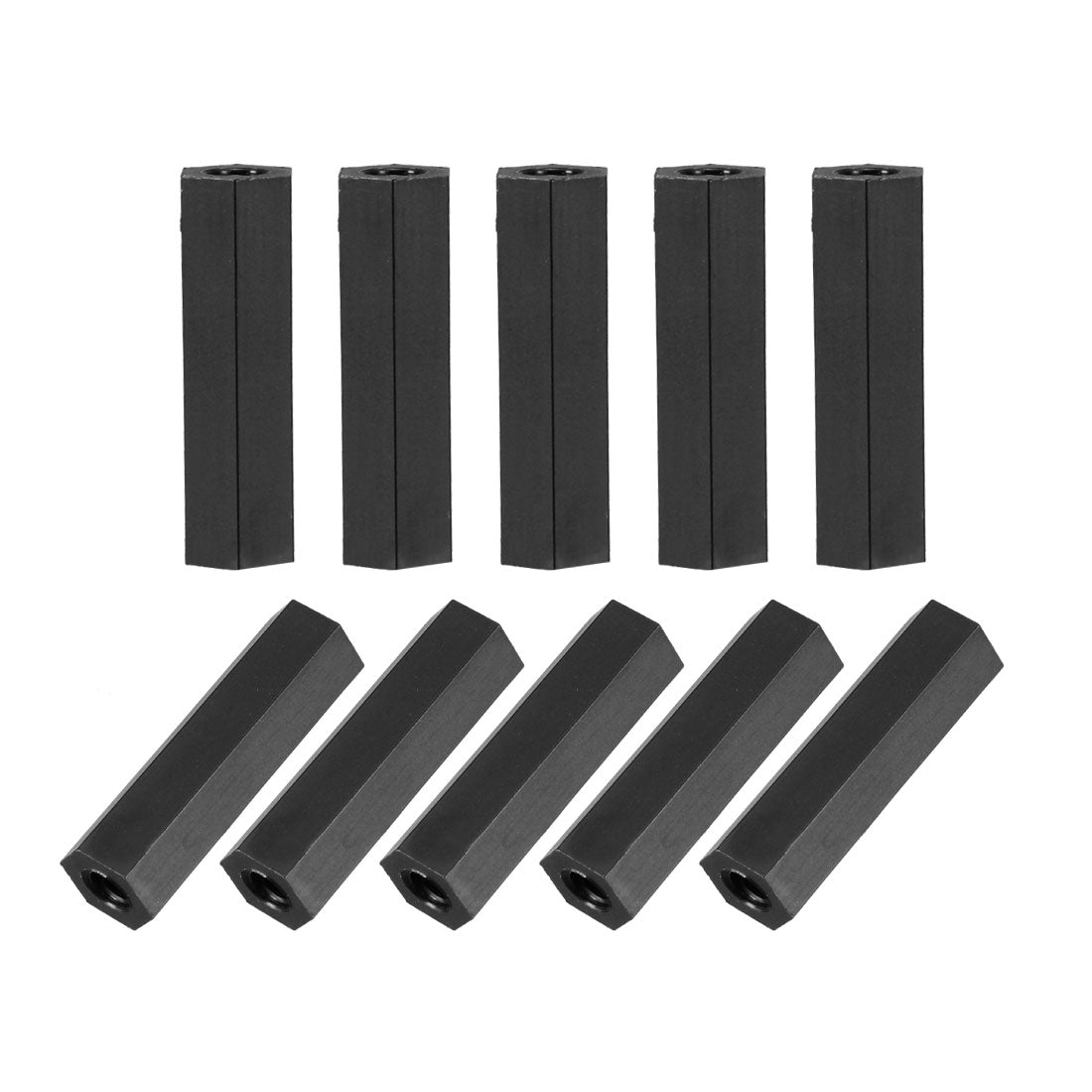 Uxcell 50Pcs M3x20mm Nylon Hex PCB Spacer Standoff Pillar Female Screw ...