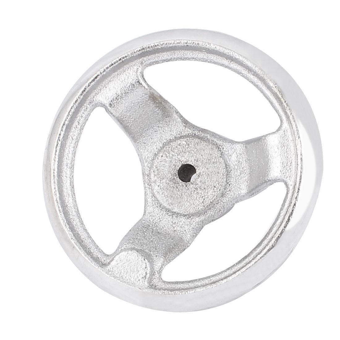 Uxcell 4" Dia Three Spoke Round Iron Hand Wheel Handwheel for Milling ...