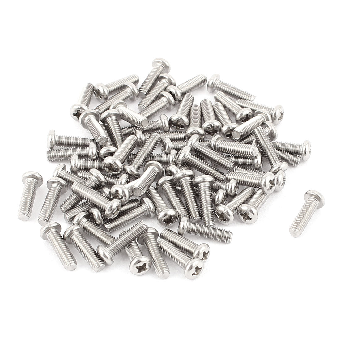 Uxcell M4 x 14mm 304 Stainless Steel Crosshead Phillips Round Head ...