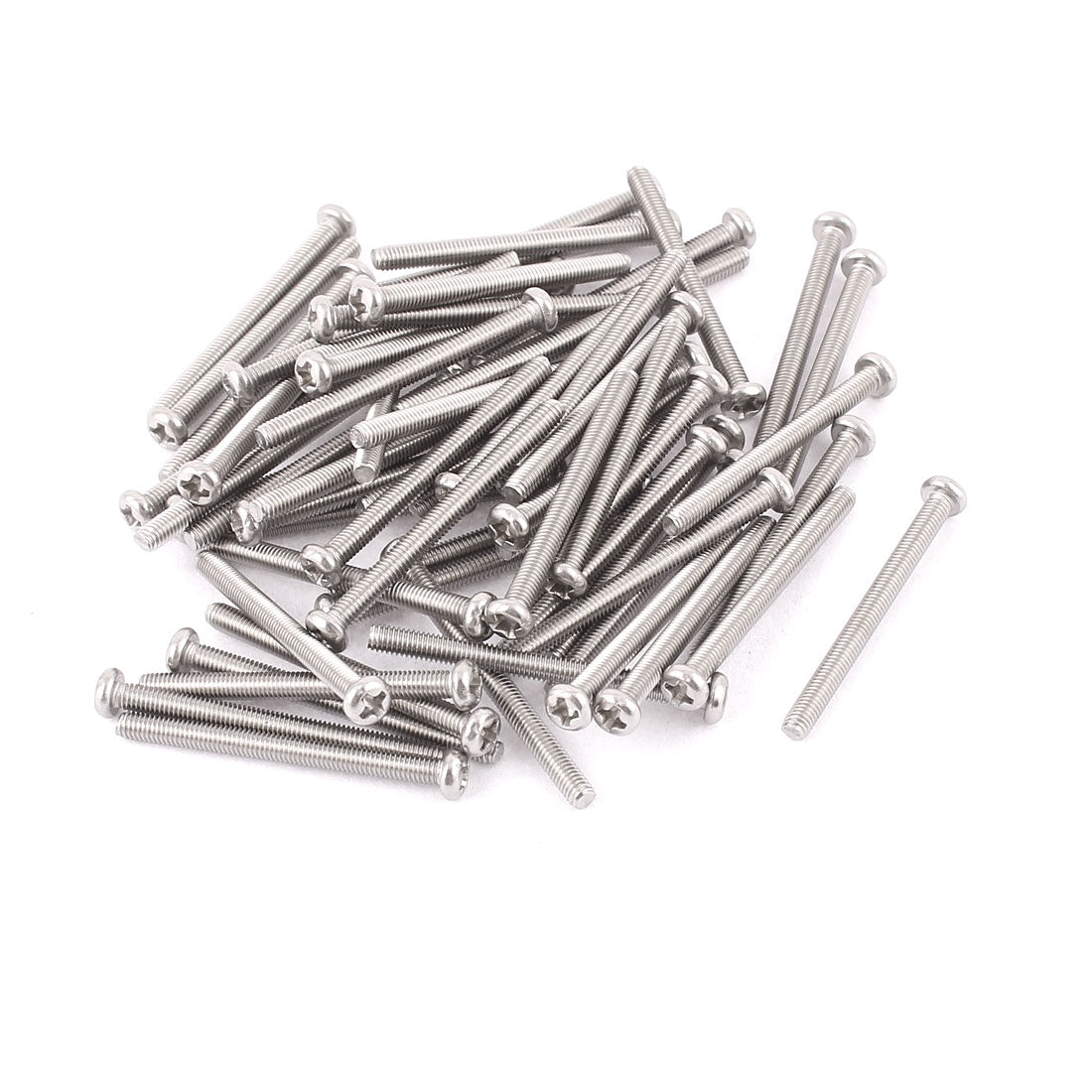 Uxcell M3 x 35mm 304 Stainless Steel Crosshead Phillips Pan Head Screws ...