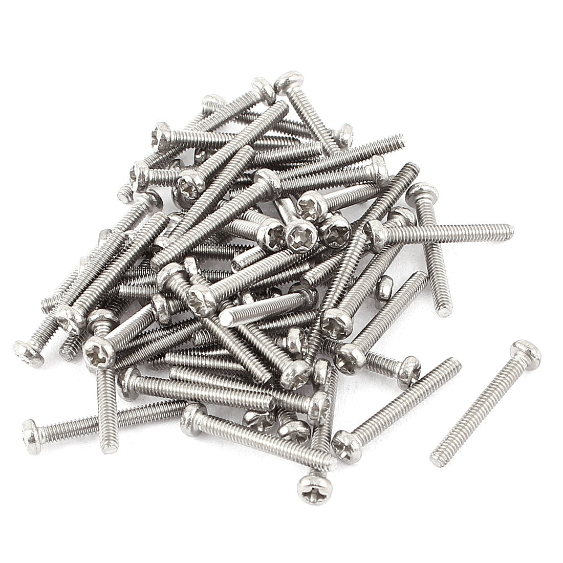 Uxcell M2 x 14mm 304 Stainless Steel Crosshead Phillips Pan Head Screws ...