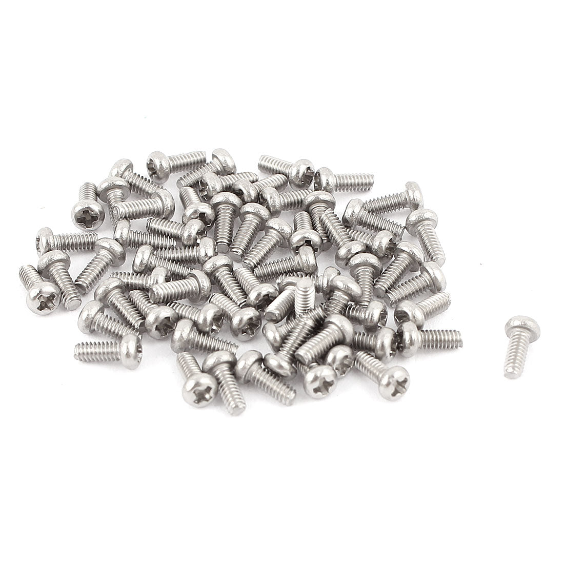 Uxcell M2 x 5mm 304 Stainless Steel Cross Head Phillips Pan Head Screws ...