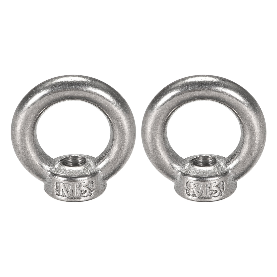 Uxcell M5 Thread Dia 304 Stainless Steel Round Lifting Eye Nuts Ring ...