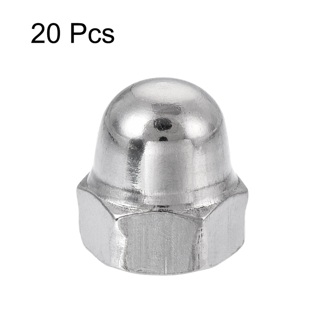 M5 Stainless Steel Acorn Hex Cap Nuts 304 Dome Nuts 20pcs 20Pcs M5 ...