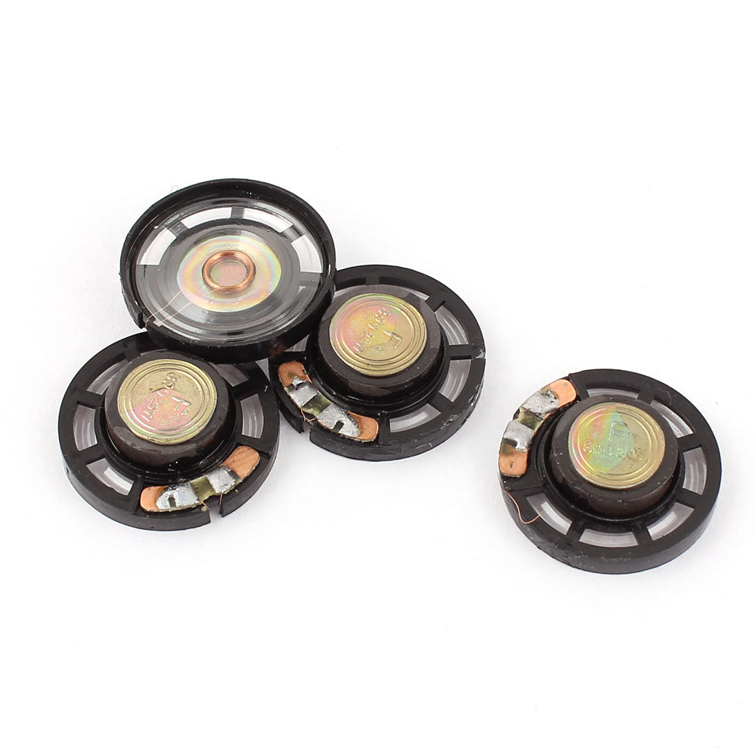 Uxcell 4Pcs 8 Ohm 0.25W 27mm Dia External Magnet Mini Loudspeaker ...