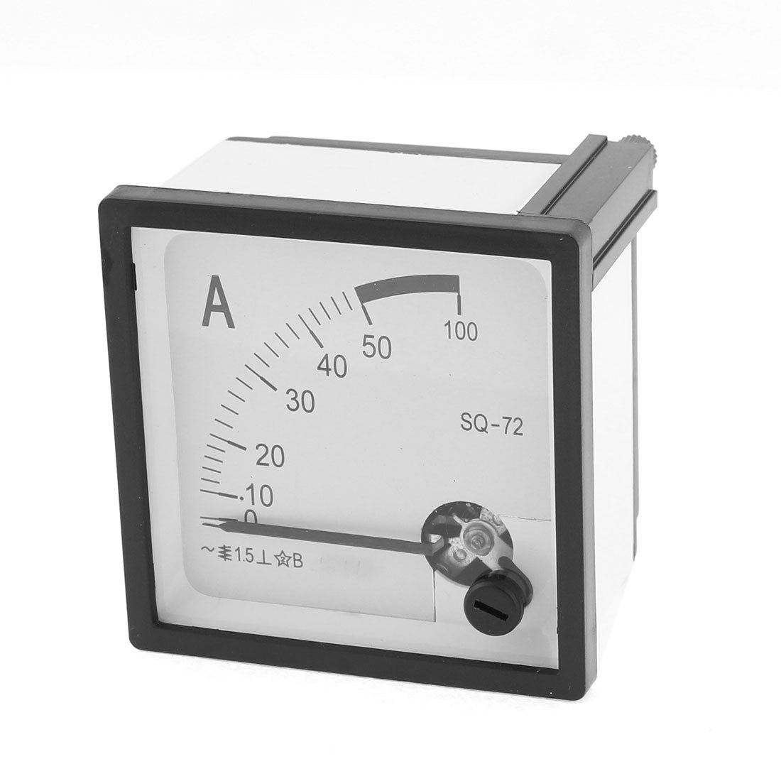 Uxcell AC 0-50A Square Dial Current Test Panel Mounted Meter Ammeter ...