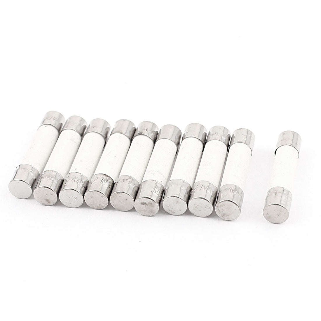 Uxcell Fusible Cylinder Cap Ceramic Tube Fuse Links 5 x 25mm 250V 2.5A ...