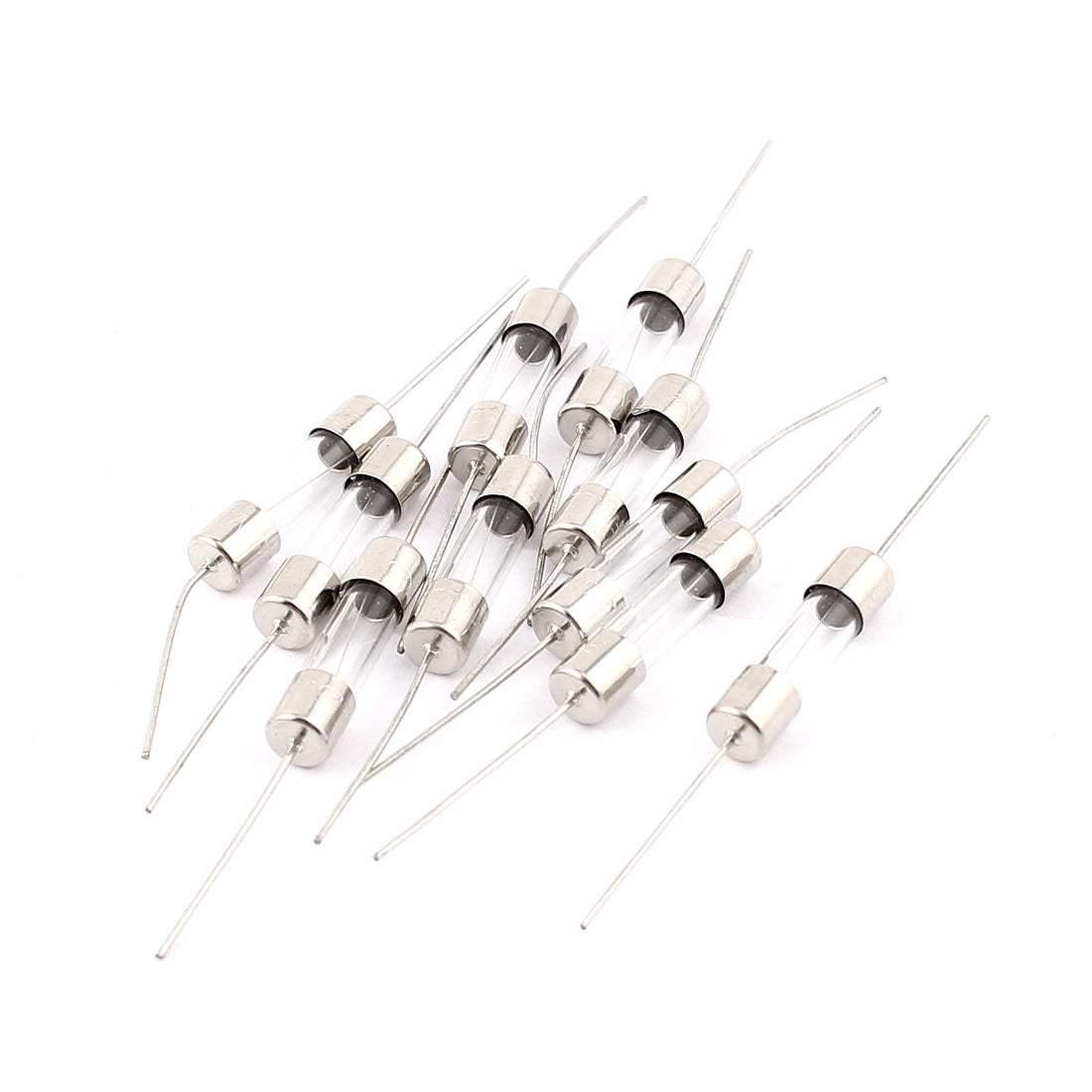 Uxcell Electrical Fast Blow Axial Leaded Glass Tube Fuses 5 x 20mm 250V ...
