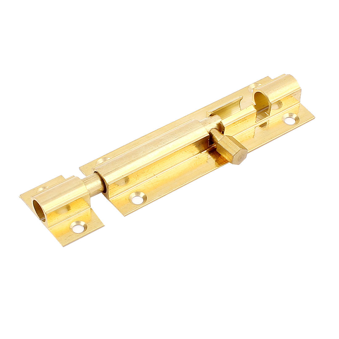 Uxcell 3-inch Long Brass Door Latch Sliding Lock Barrel Bolt Gold Tone ...