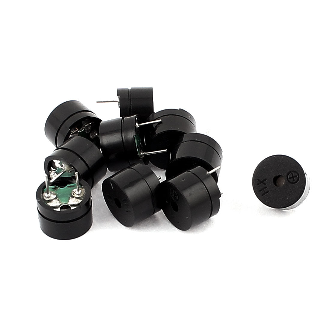 Uxcell 10Pcs 3V-5V-12V 2 Terminals Passive Electronic Buzzer 12mmx8.5mm ...