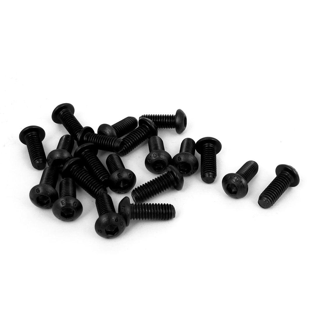 Uxcell M6 x 16mm Alloy Steel Hex Socket Button Head Machine Screws ...