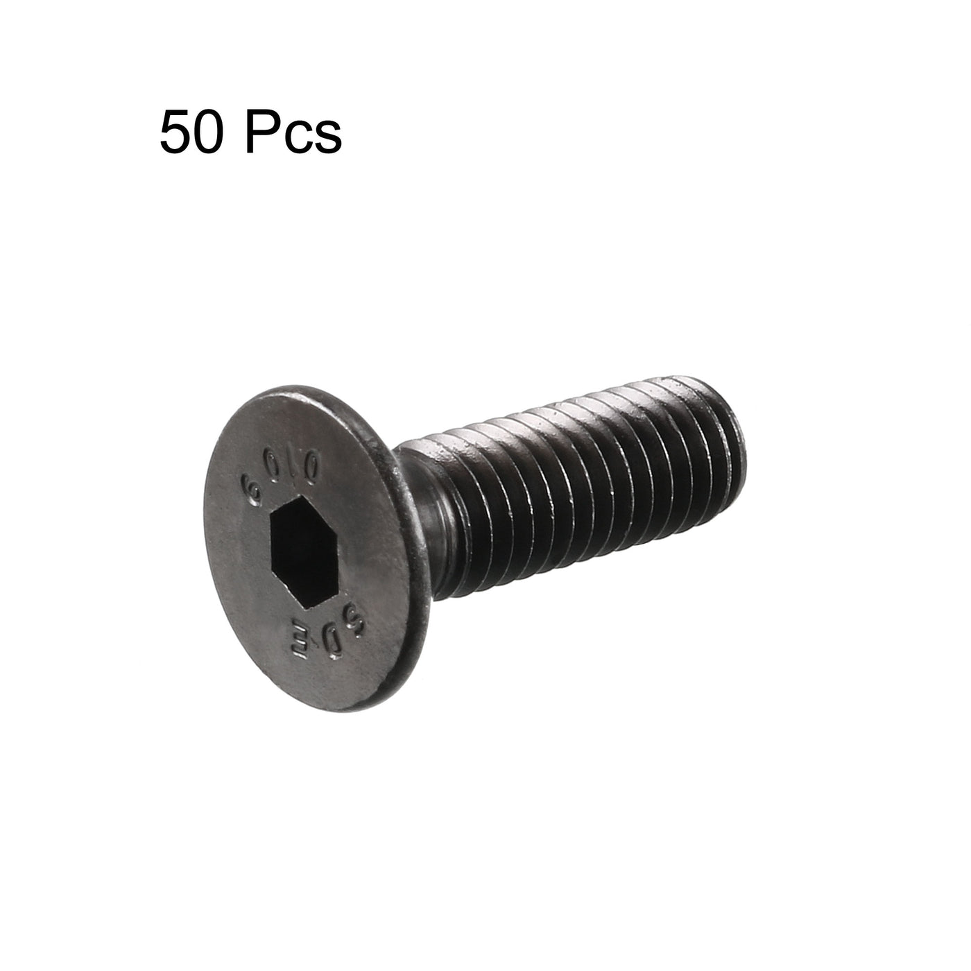 Uxcell M5 x 16mm Metric Hex Socket Countersunk Flat Head Screw Bolts ...