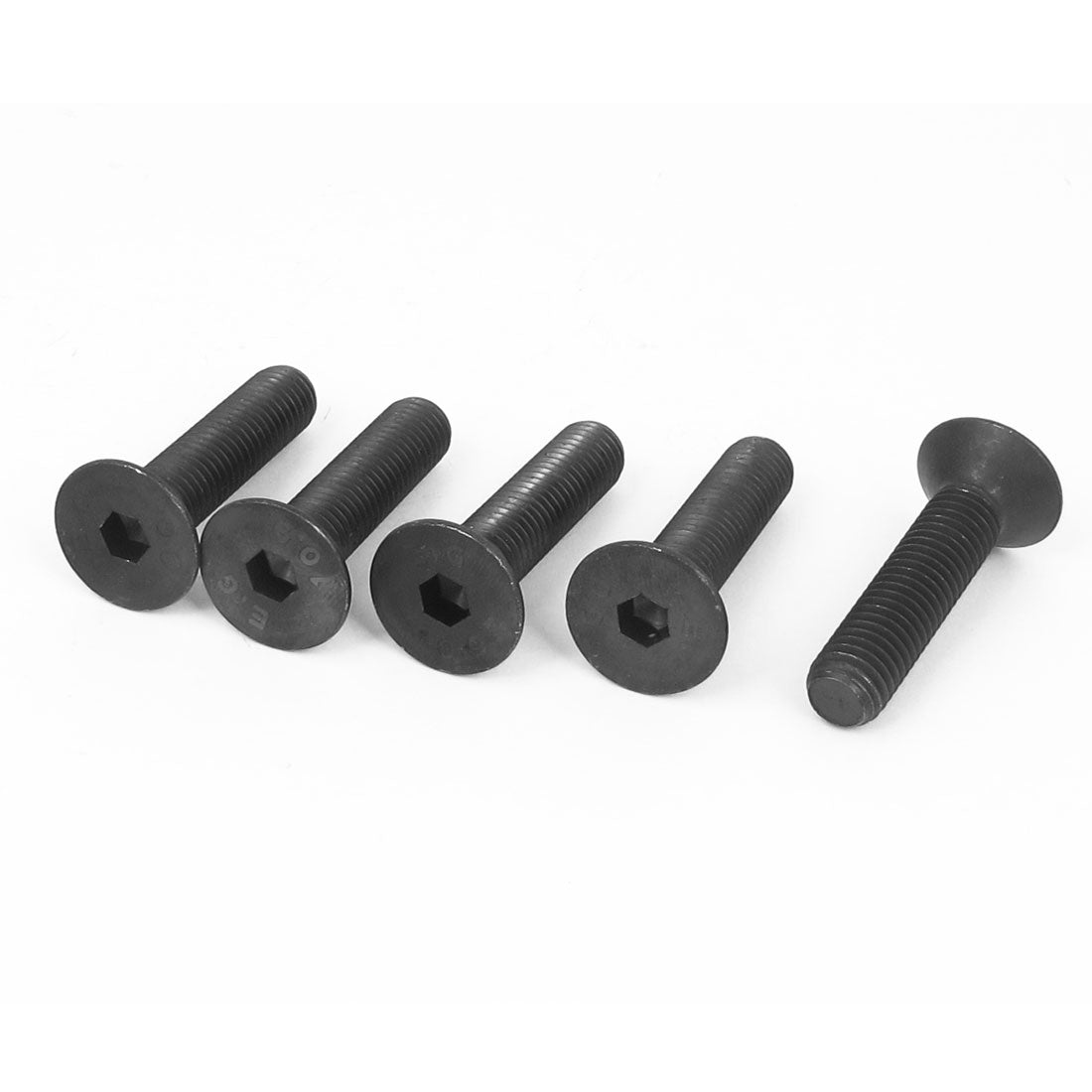 Uxcell M10 x 45mm Metric Hex Socket Countersunk Flat Head Screw Bolts ...