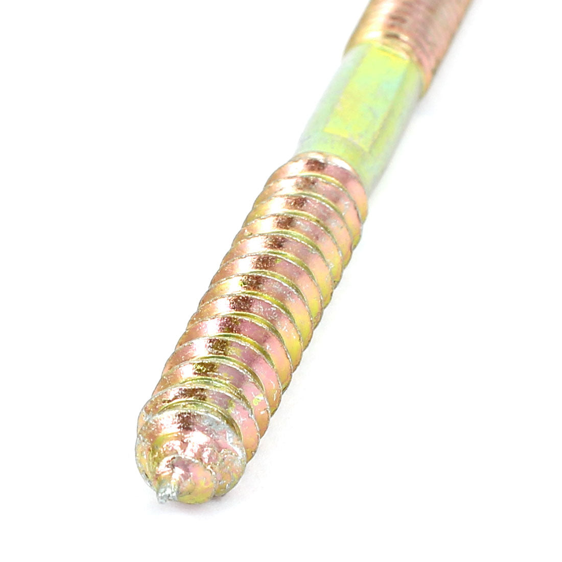 Uxcell M8 x 100mm Double End Threaded Machine Self Tapping Wood Screw ...