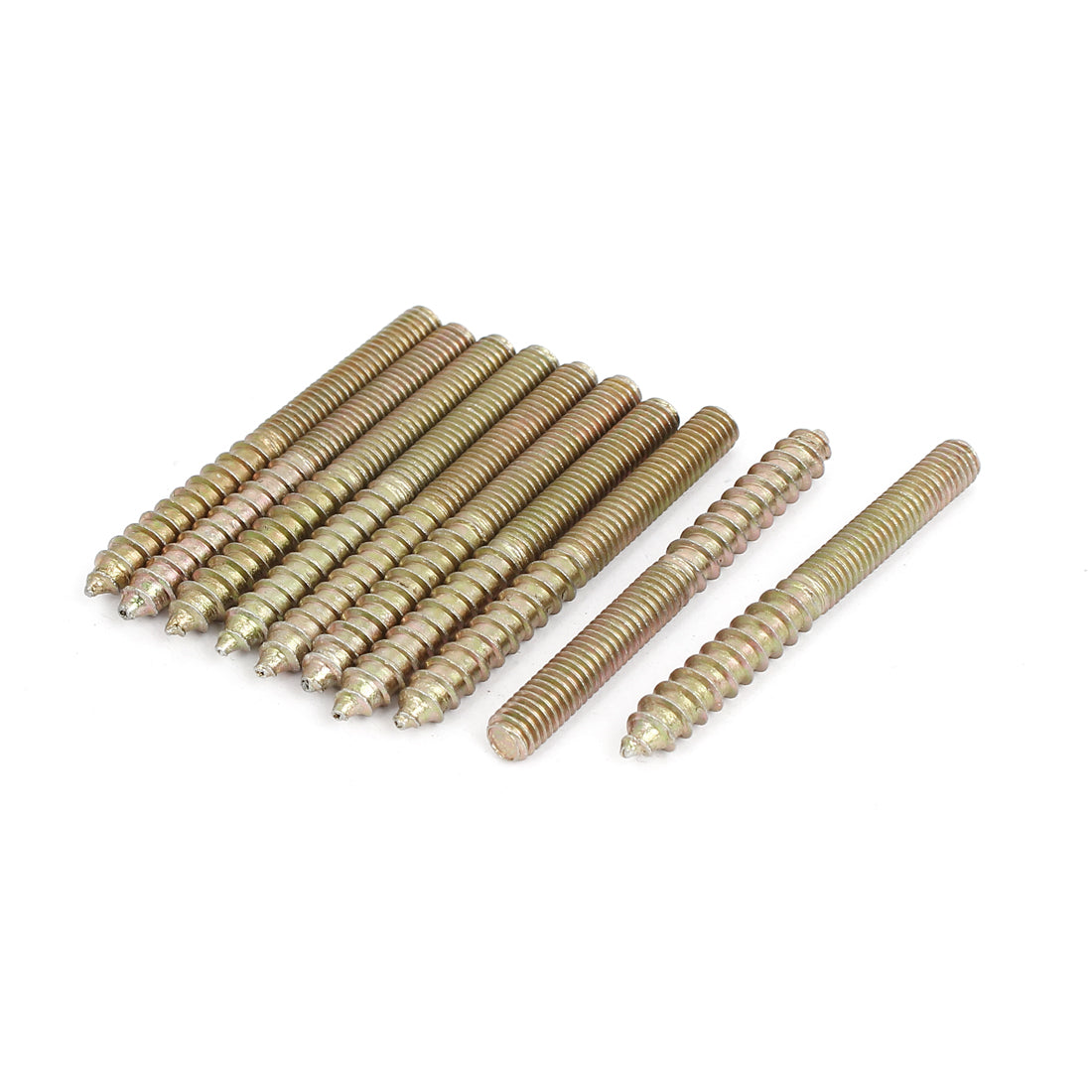 Uxcell M6 x 59mm Double Ended Threaded Self Tapping Wood Screw Rod Bar ...