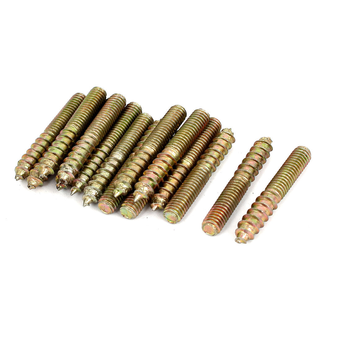 M6 x 40mm Double Ended Threaded Self Tapping Screw Rod Bolt Stud 15Pcs ...