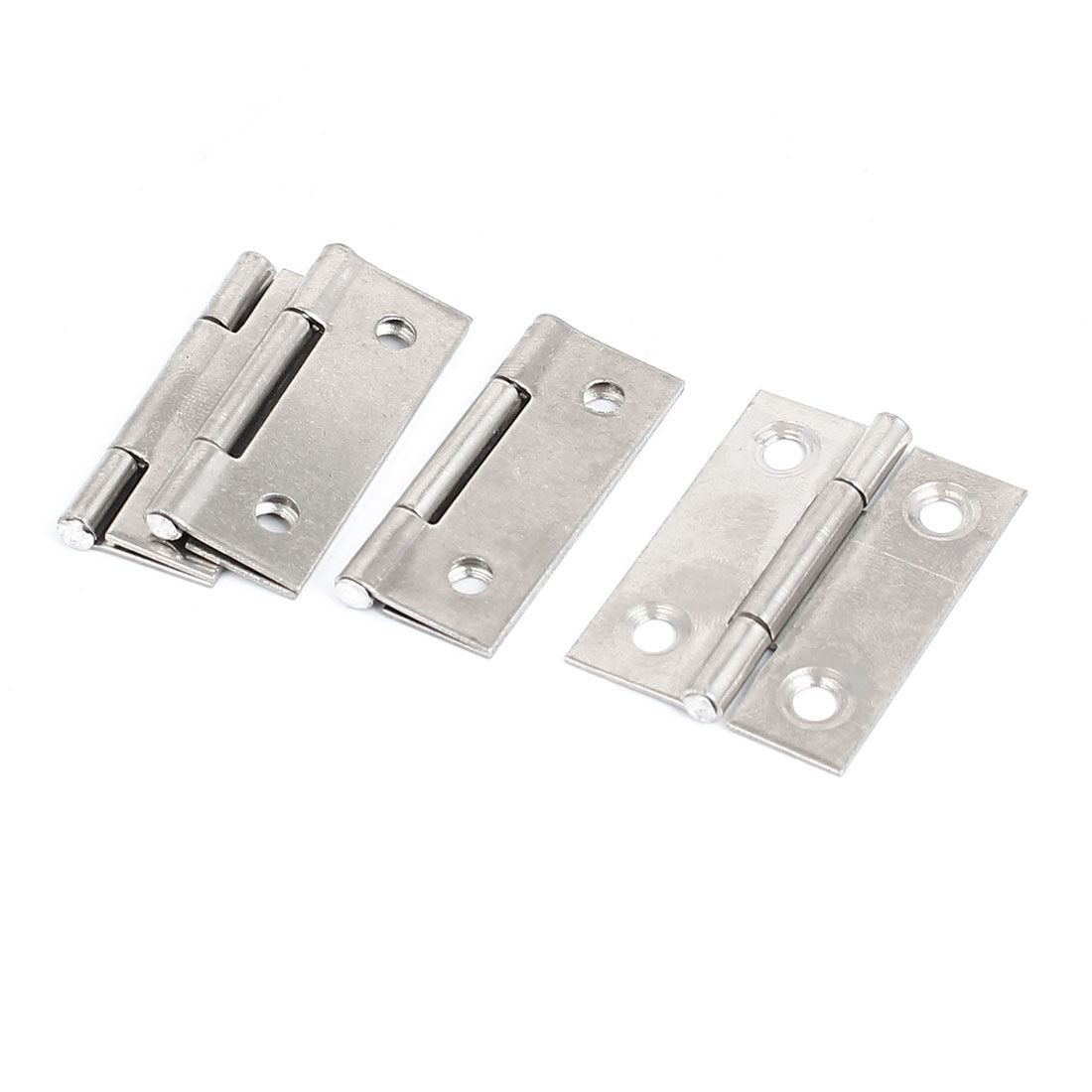 Uxcell Cupboard Showcase Door Toolbox Stainless Steel Hinge Silver Tone ...