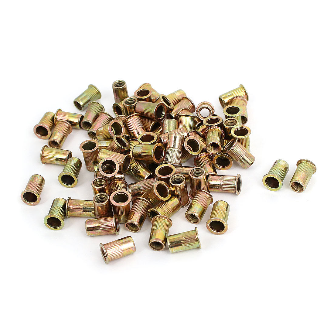 Uxcell M5 Thread 12mm Long Rivet Nut Insert Nutsert 100pcs | Harfington