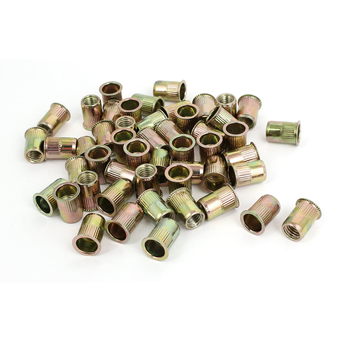 Uxcell M8 Thread 16mm Long Rivet Nut Insert Nutsert 50pcs | Harfington