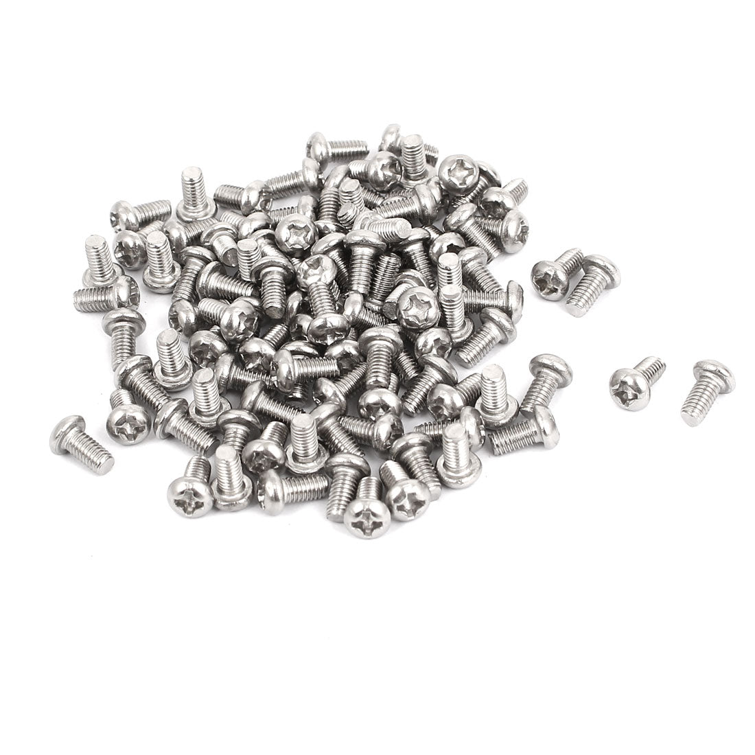 Uxcell M3x6mm Stainless Steel Phillips Round Pan Head Machine Screws ...