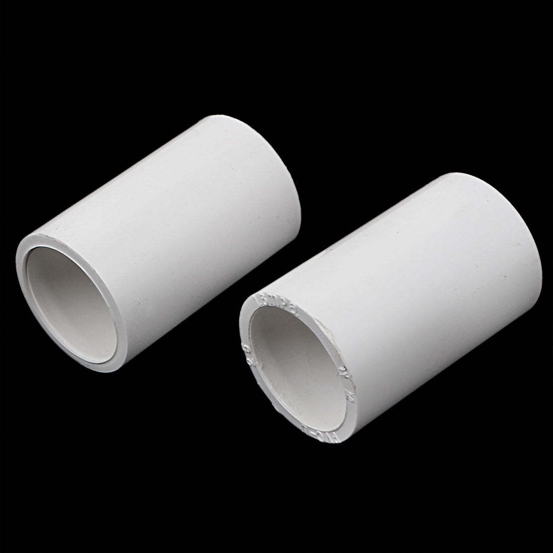 Uxcell 25mm Inner Diameter Straight PVC Pipe Connectors Fittings White ...