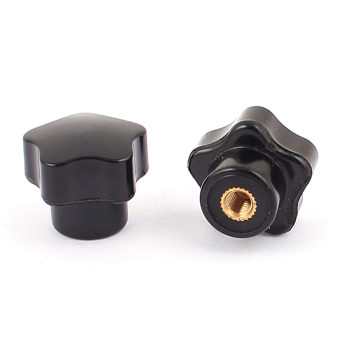 Uxcell 2pcs M5 Female Thread Plastic Grip Replacement Five Star Knob ...