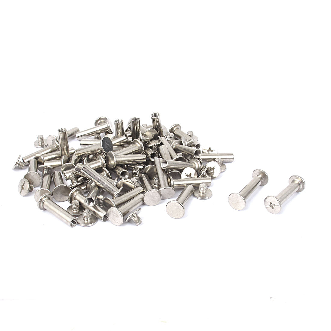 Uxcell Screw Post Female 5x40mm Belt Buckle Binding Bolts Leather ...