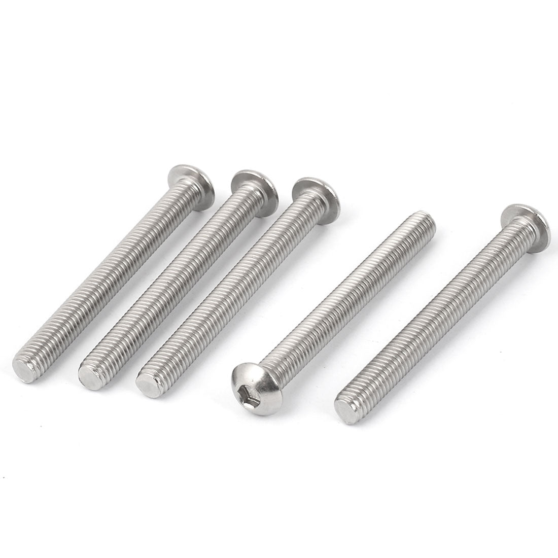 Uxcell M8 x 75mm Stainless Steel Button Head Socket Cap Screw 5 Pcs ...