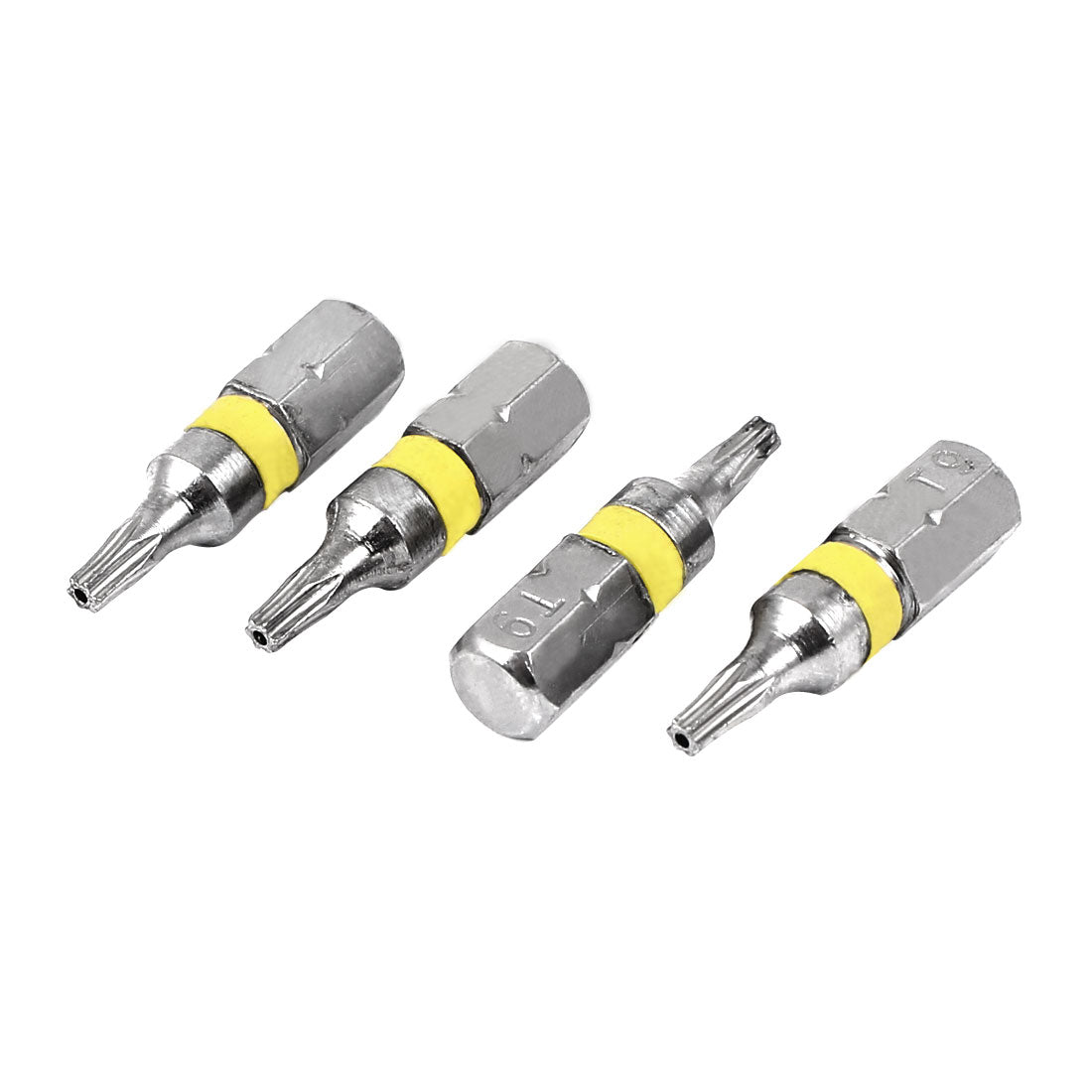 Uxcell 6.3mm x 25mm T9 Electric Magnetic Torx Security Screwdriver Bits ...