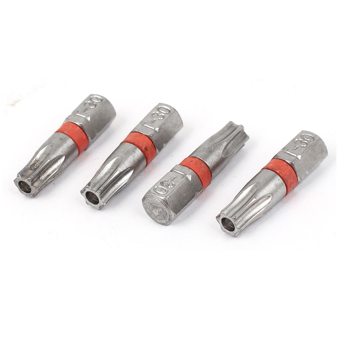 Uxcell Hex Shank Magnetic T30 Torx Security Screwdriver Bit Gray 4pcs ...