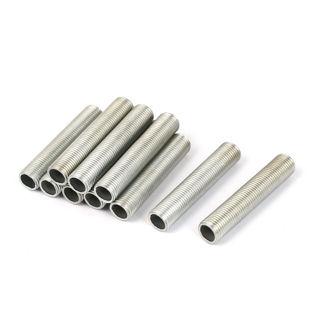Uxcell M10 1mm Pitch Threaded Zinc Alloy Pipe Nipple Lamp Repair Part ...