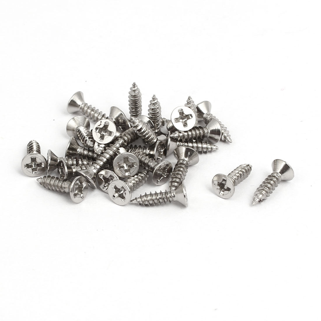 Uxcell M3x12mm Metal Phillips Drive Flat Head Self Tapping Screws ...
