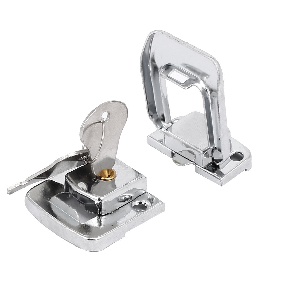 Uxcell Toolbox Jewelry Box Toggle Latches Catch Hasp Lock Silver Tone ...