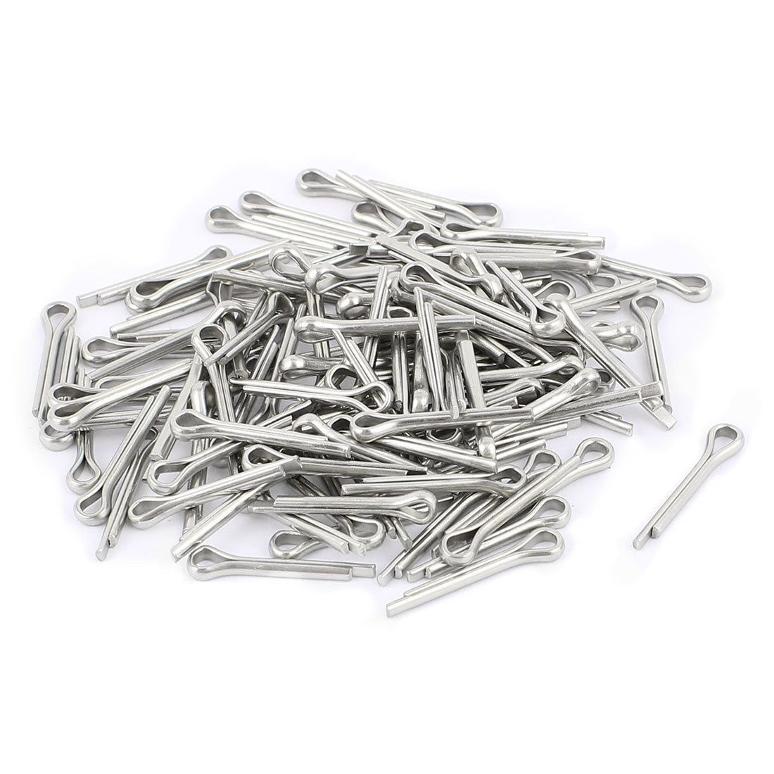 Uxcell 2mm x 22mm x 16mm Stainless Steel Split Cotter Pins Silver Tone ...
