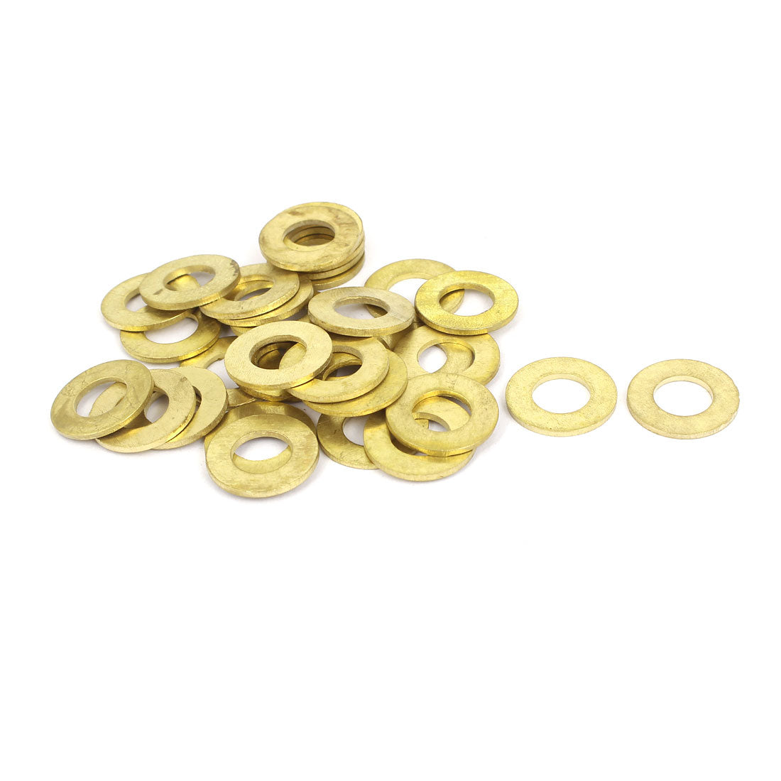 Uxcell 10mm x 20mm x 1.5mm Flat Copper Crush Washers Gold Tone 30 Pcs ...