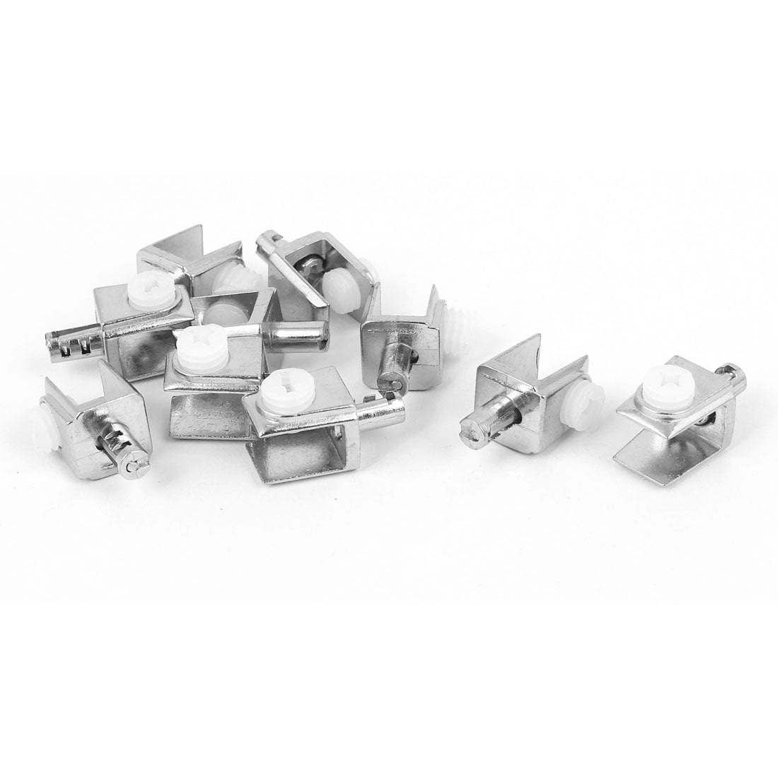 Uxcell Adjustable 3mm-8mm Thick Rectangle Glass Shelf Bracket Clamps ...